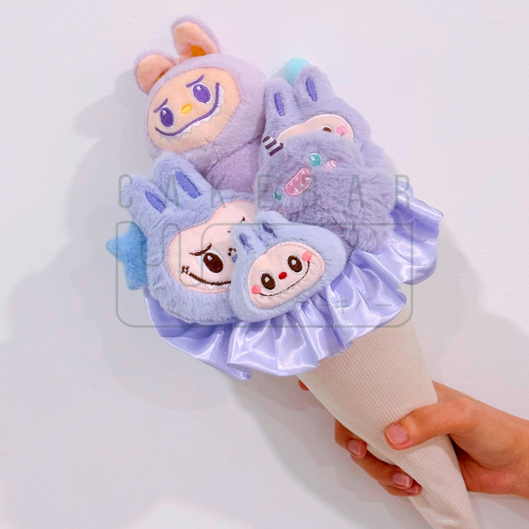 Plushie Flower Cone Labubu Purple (Medium) | Cute & Unique Gift ...