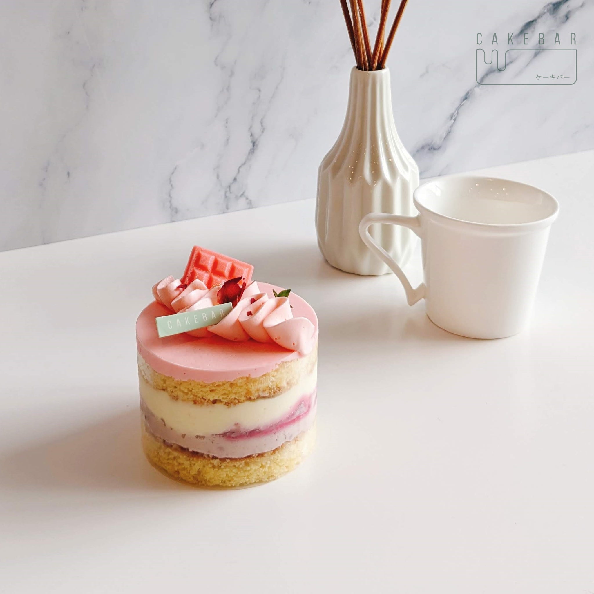 Lychee Rose Raspberry Almond Cake – A Floral Delight – CAKEBAR.COM.SG