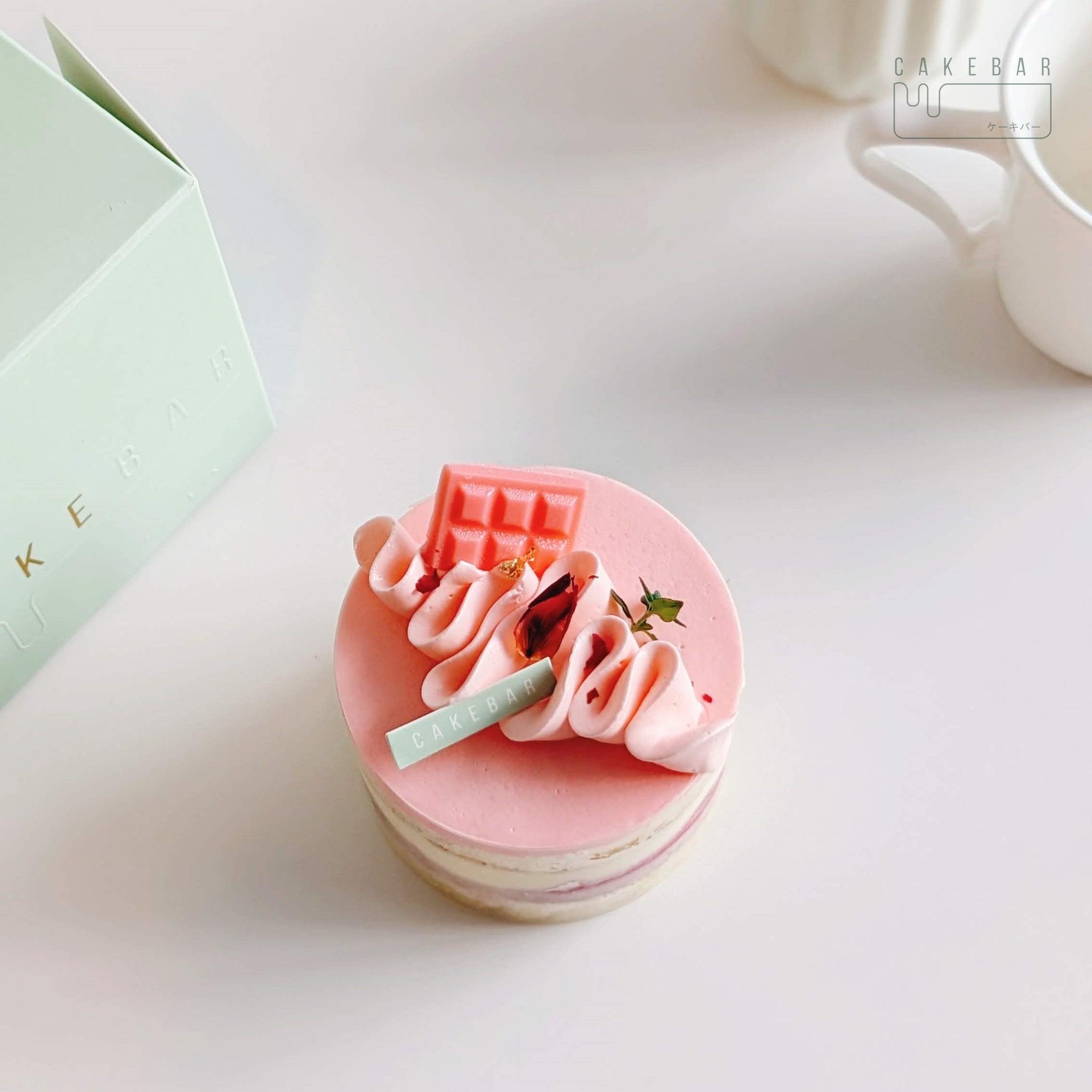 Lychee Rose Raspberry Almond Cake – A Floral Delight – CAKEBAR.COM.SG